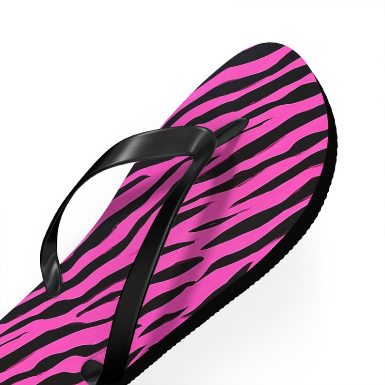 Pink Zebra Flip Flops Fun Animal Print Flip Flops for Winners Gift for ...