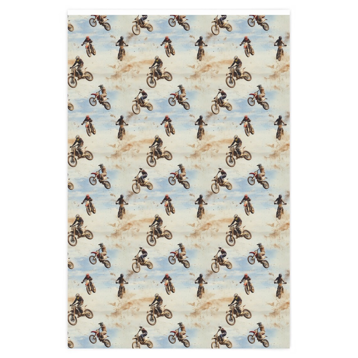 Dirt Bike Jumps Wrapping Paper Motorsports Fan Gifwrap Motorcycles ...