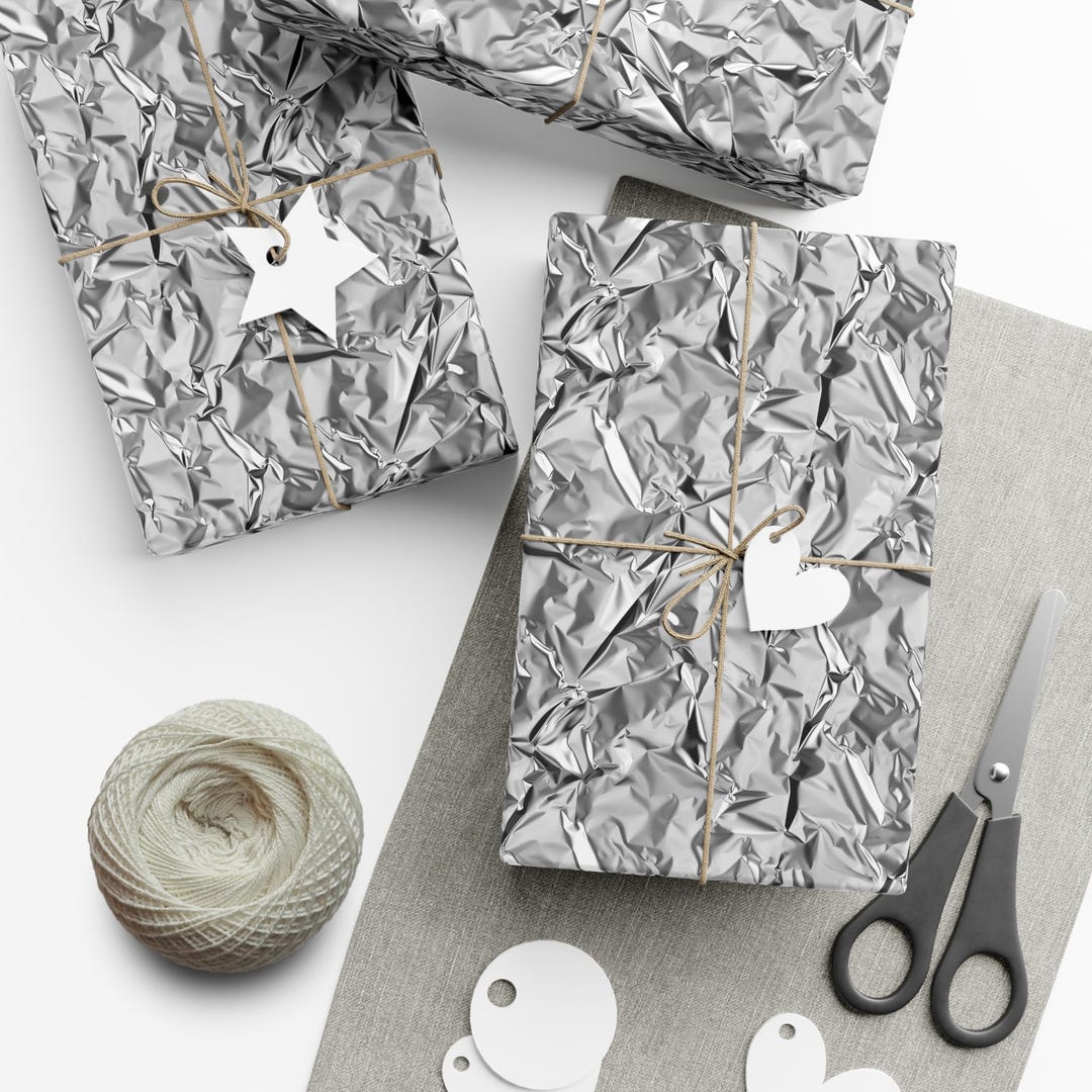Aluminum Foil Gift Wrap Papers Tin Foil Giftwrap Anti Conspiracy ...