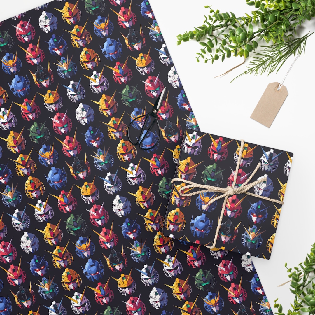 Gundam Inspired Robot Heads Wrapping Paper - Etsy Australia