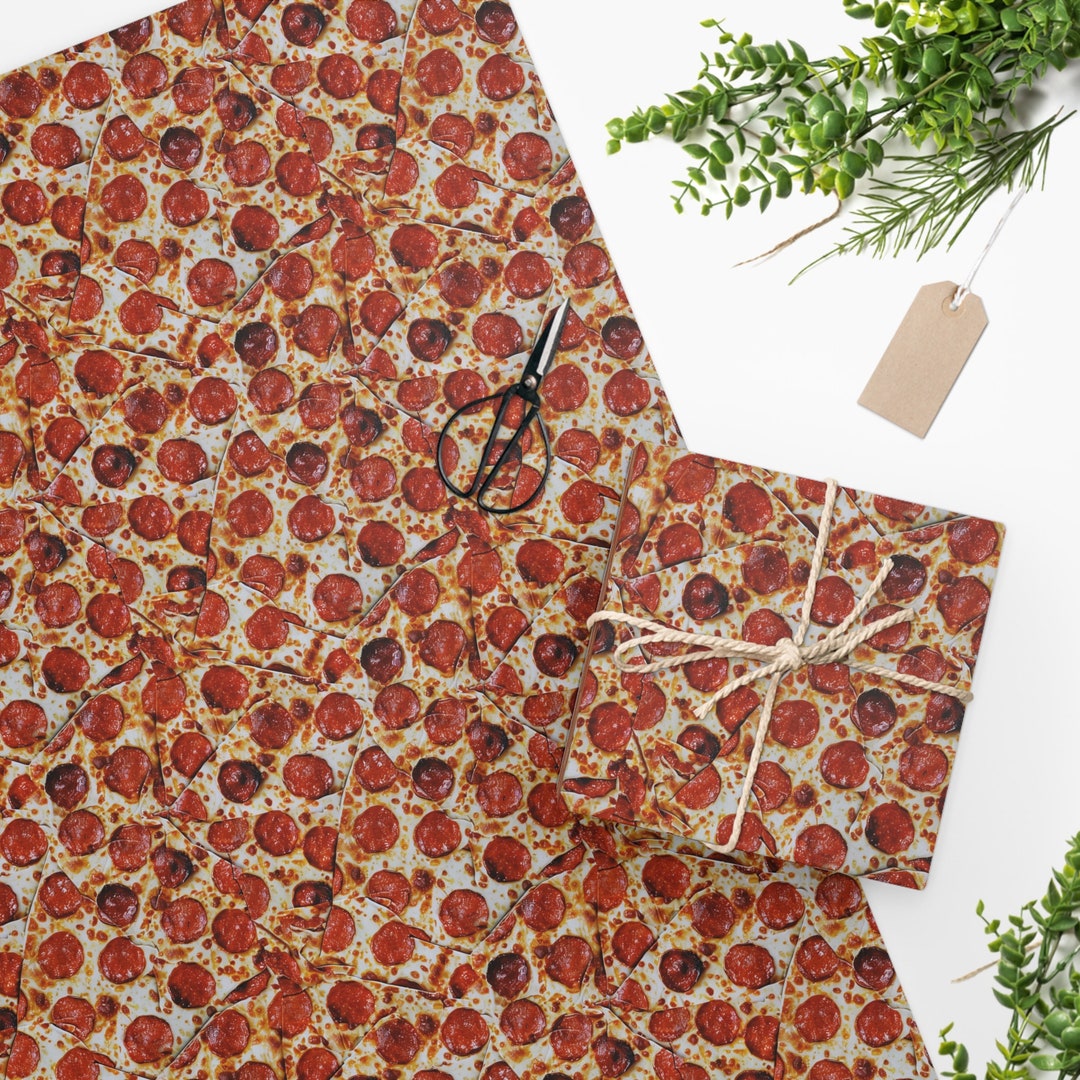 Pepperoni Pizza Wrapping Paper - Etsy