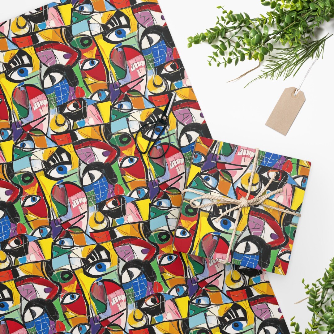 Picasso Wrapping Paper Art Lover Gifwrap Modern Art Painting Wrapping ...