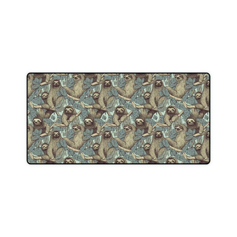 Sloths at Work: Desk Mat for Slow and Steady Productivity - Etsy