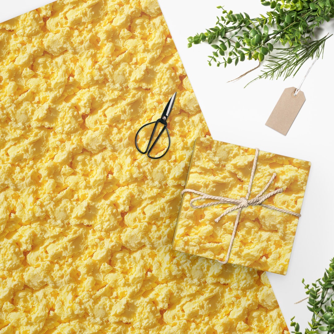 Scrambled Eggs Wrapping Paper Foodie Gift Wrap Egg Lover Gift Funny ...