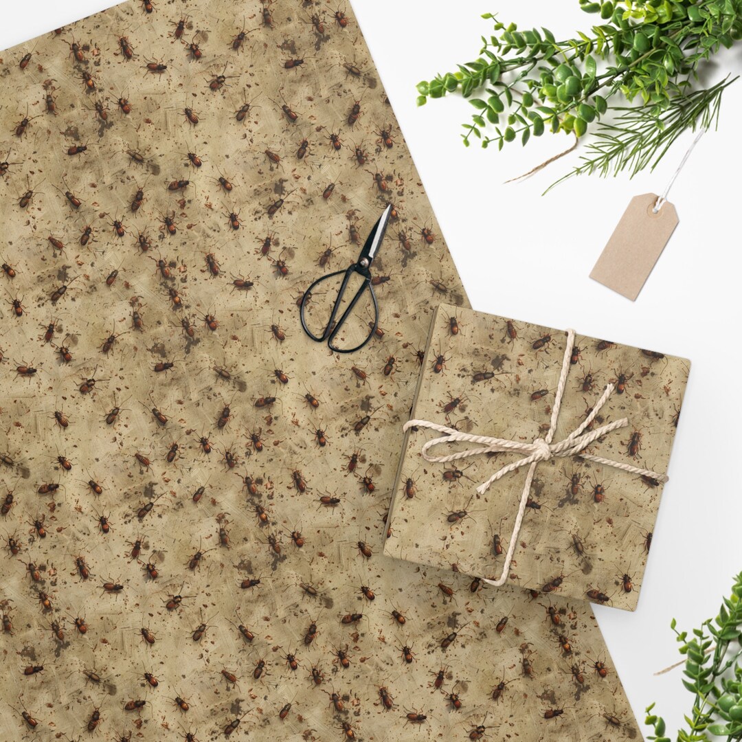 Dirty Floor With Bugs Wrapping Paper - Etsy