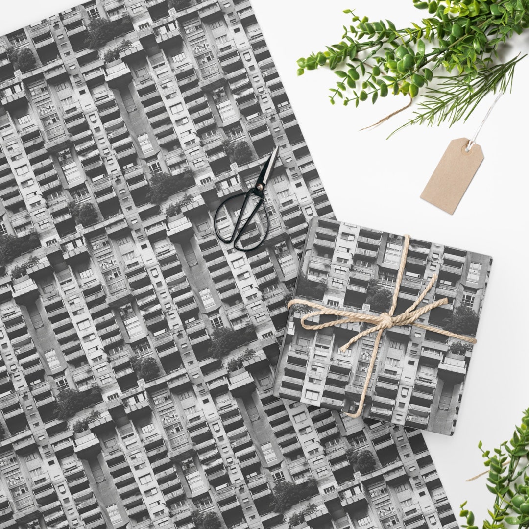 Brutal Architecture Wrapping Paper - Etsy