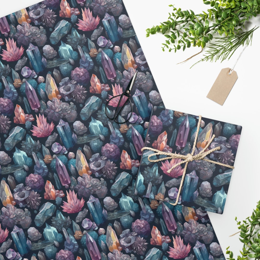 Crystal Dreams: Sparkling Wrapping Paper for Magical Gifts - Etsy