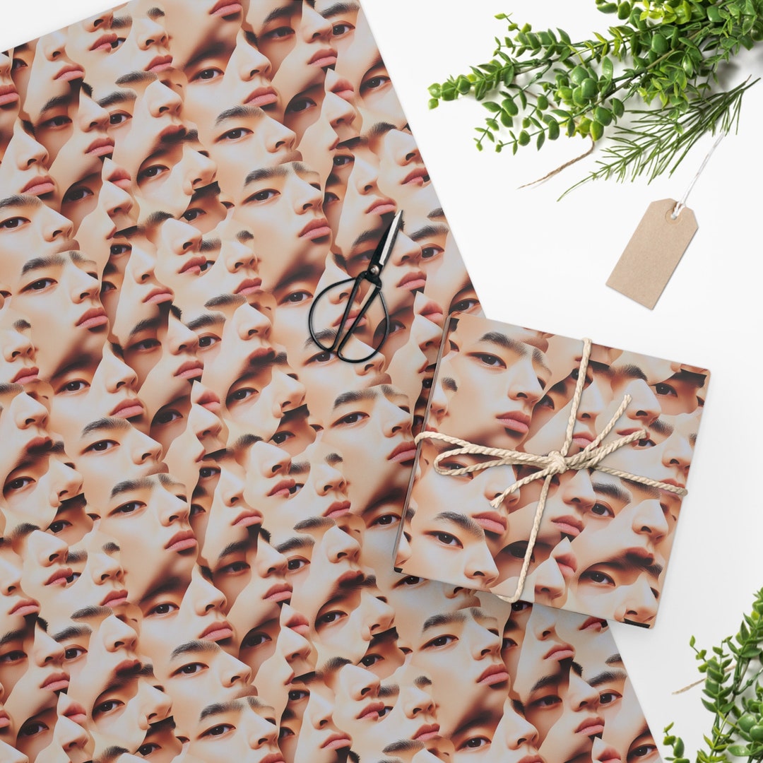 Korean Men Wrapping Paper Odd Strange Weird Bizarre Giftwrap Gift for ...