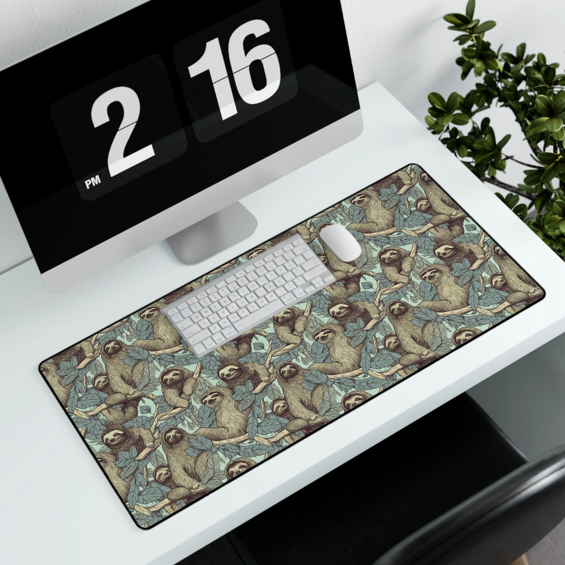 Sloths at Work: Desk Mat for Slow and Steady Productivity - Etsy