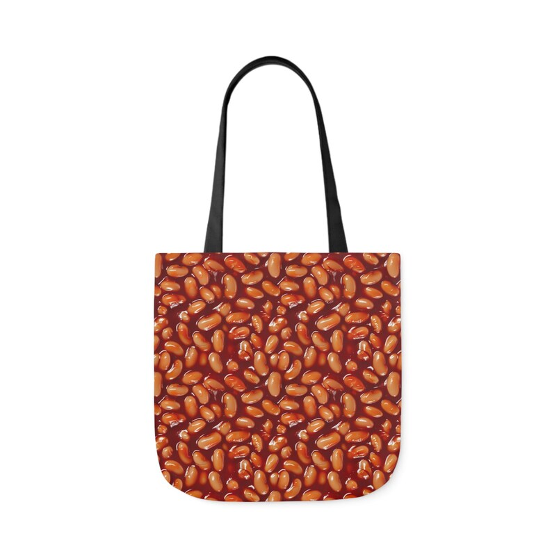 Baked Beans Canvas Tote Bag, 5-color Straps English Breakfast Fan Gift ...