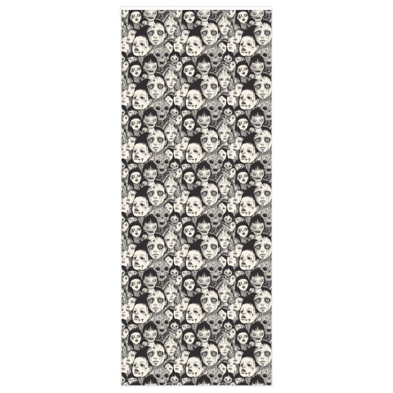 Horror Manga Wrapping Paper Junji Ito Inspired Bizarre Gift Wrap Evil ...