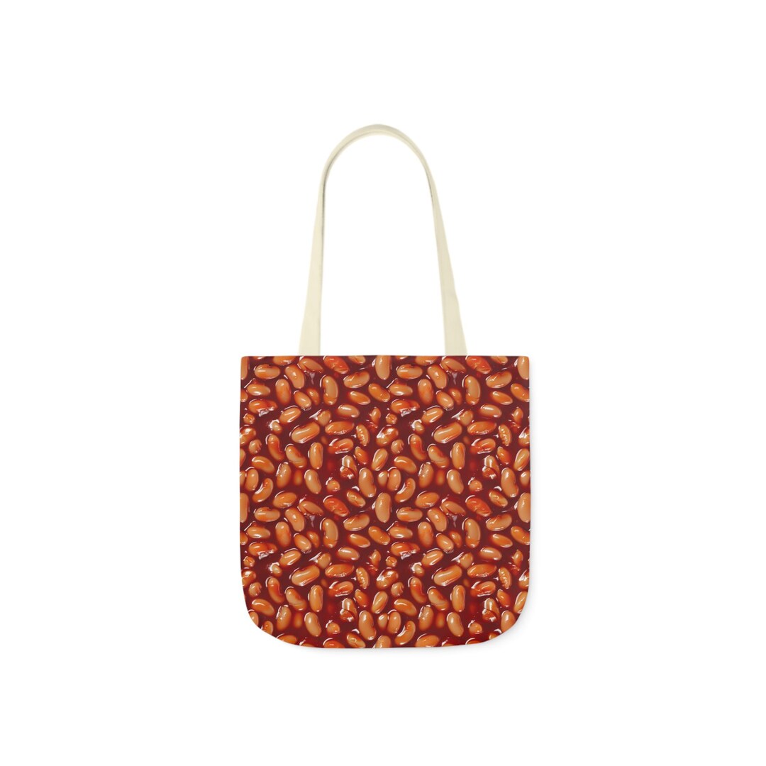 Baked Beans Canvas Tote Bag, 5-color Straps English Breakfast Fan Gift ...