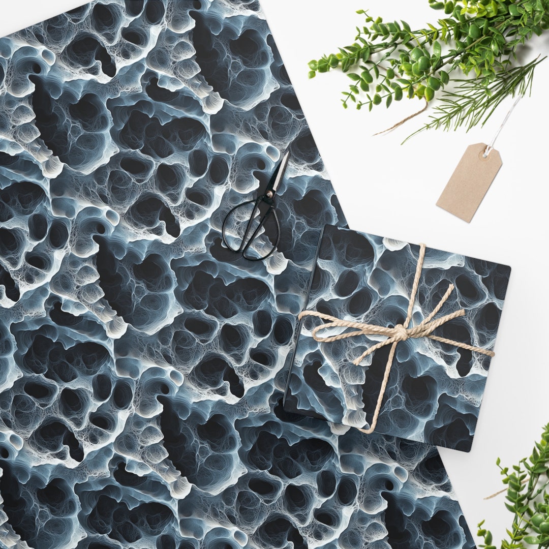 Electron Microscope Wrapping Paper Magnification Fan Gift Small Item ...