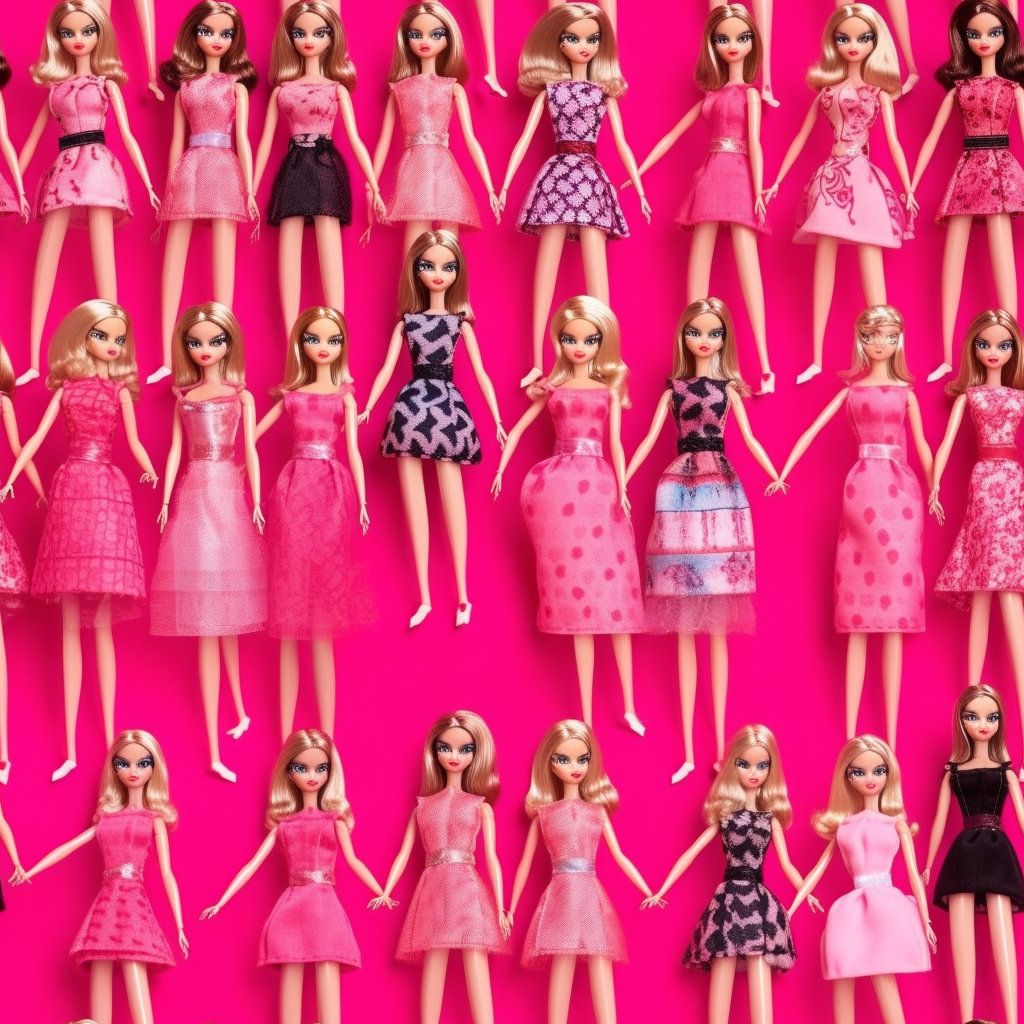 All Dolled Up Wrapping Paper | Barbie world | lets go Barbie sold by ...