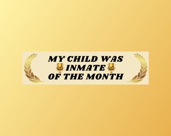 My Baby Mama Was Inmate of the Month Topeka Bumper Sticker - Etsy