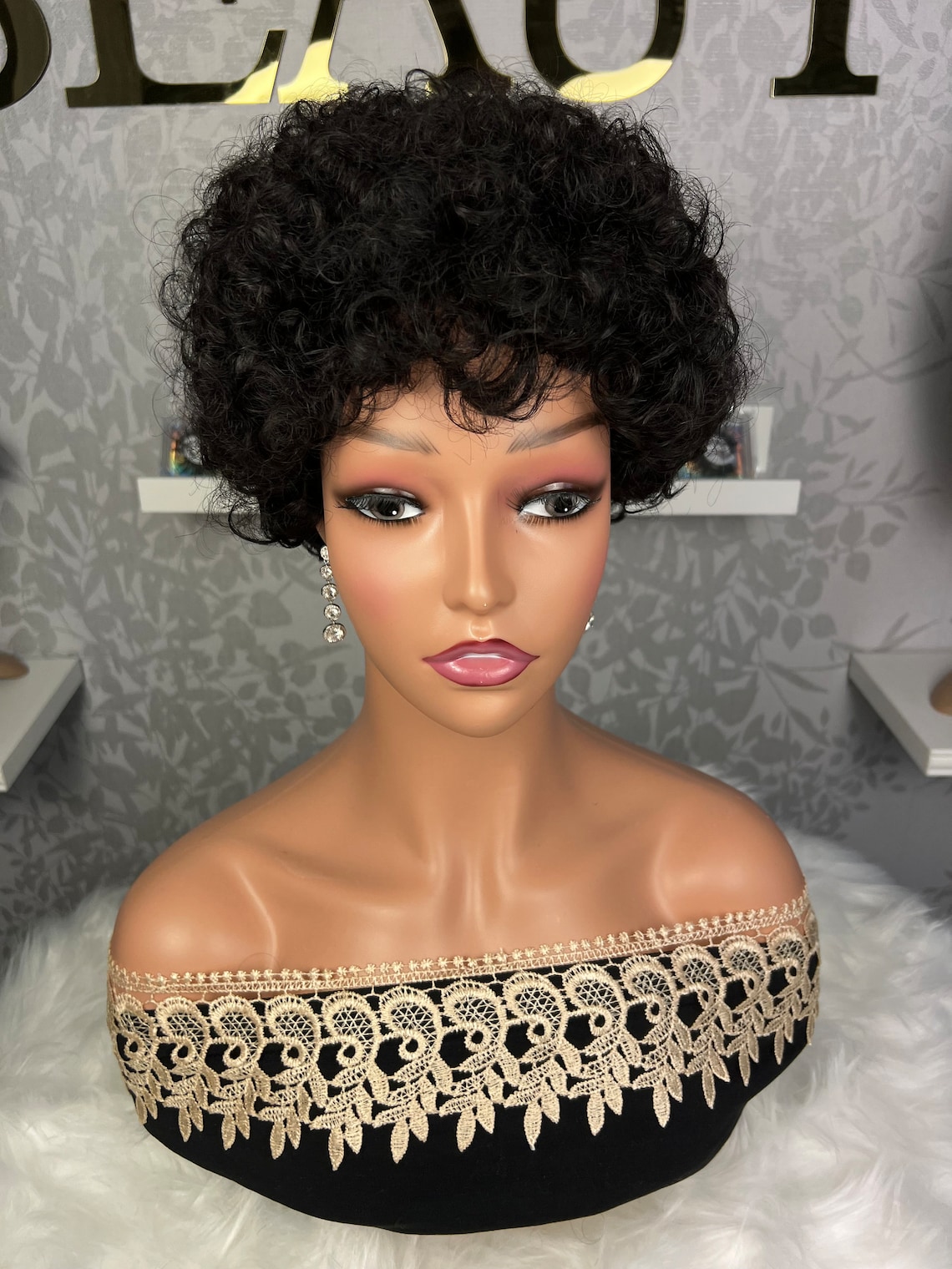 Pixie Cut Human Hair Wig Short Curly Human Hair Wigs - Etsy