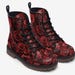 Romantic Red Roses Vegan Leather Boots - Etsy