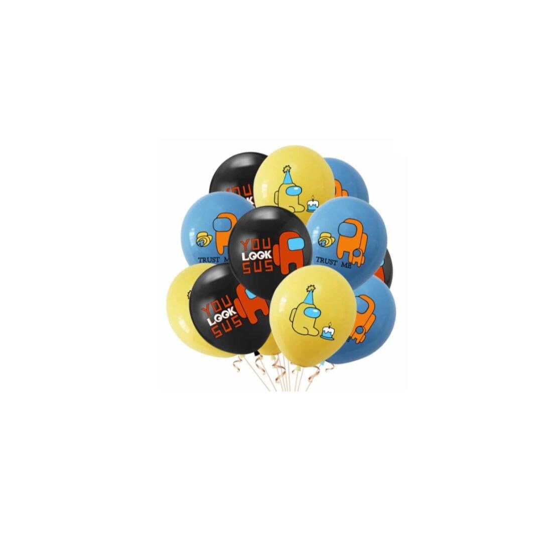 12 Pcs Set of Game Themed Balloons BQ150 - Etsy