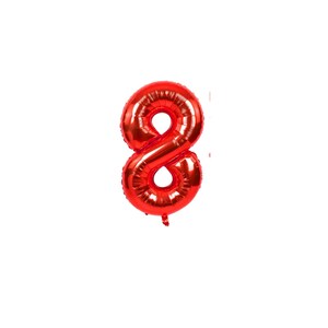 40" (3 Foot) Red Number Balloons - Etsy