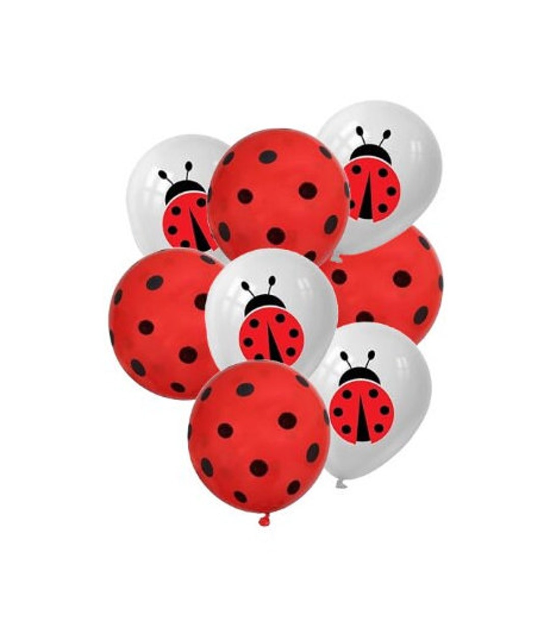 8 Pcs Lady Bug Design 12" Latex Balloons BQ125 - Etsy