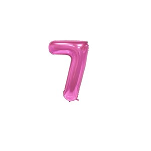 40" (3 Foot) Pink Number Balloons - Etsy