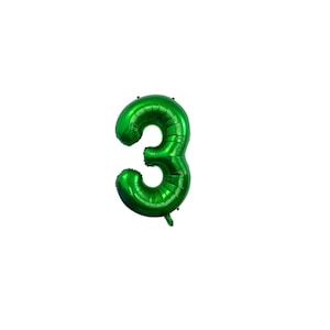 40" (3 Foot) Green Foil Number Balloons - Etsy