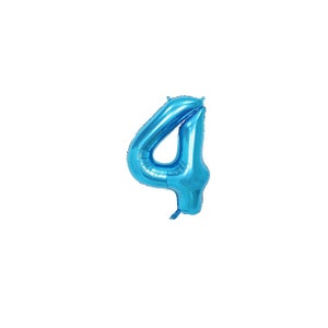 40" (3 Foot) Blue Foil Number Balloons - Etsy