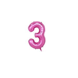 40" (3 Foot) Pink Number Balloons - Etsy