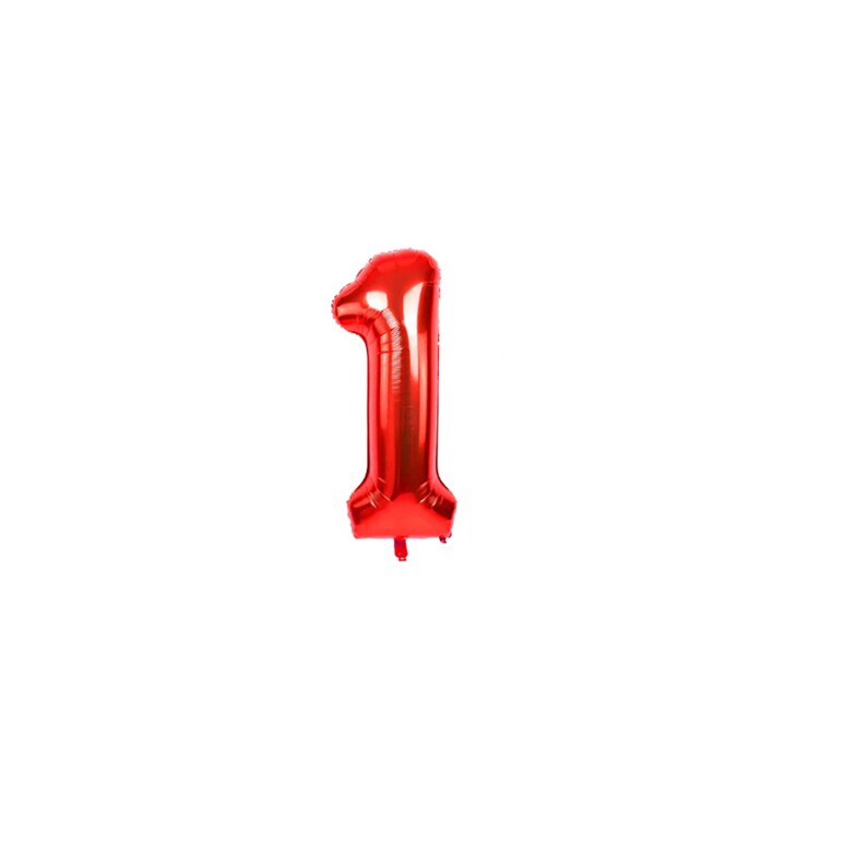 40" (3 Foot) Red Number Balloons - Etsy