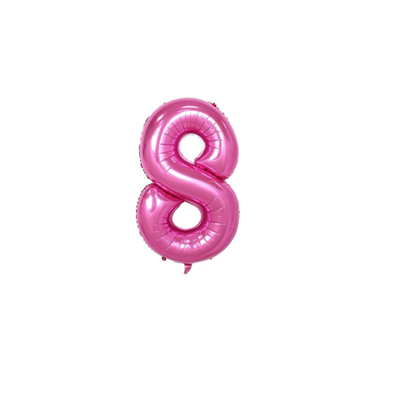 40" (3 Foot) Pink Number Balloons - Etsy