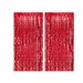 9 Ft Long Set of Two Red Foil Curtain Backdrop FC05 - Etsy