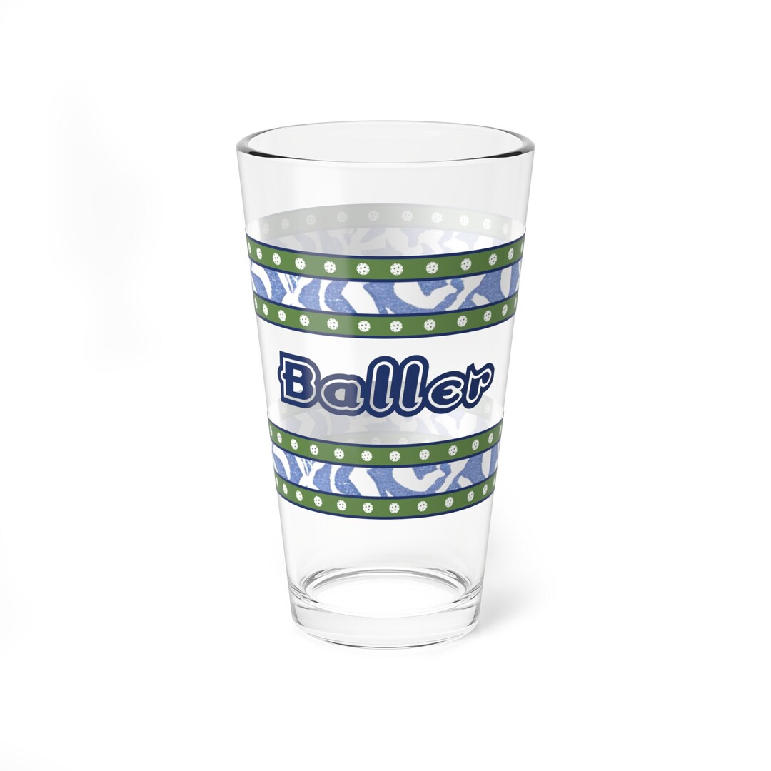Pickleball baller Pint Glass - Etsy
