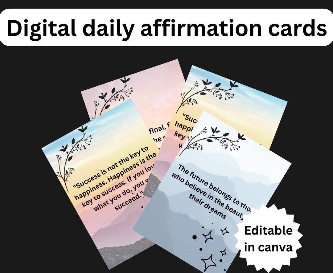 Inspirational Notecards Inspirational Note Cards Printable - Etsy