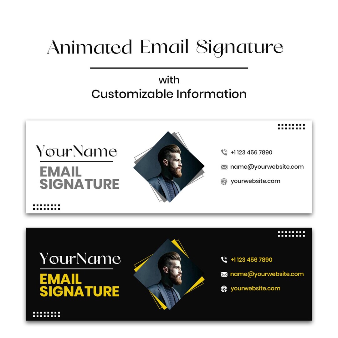 Email Signature Animated Email Signature for Gmail - Etsy
