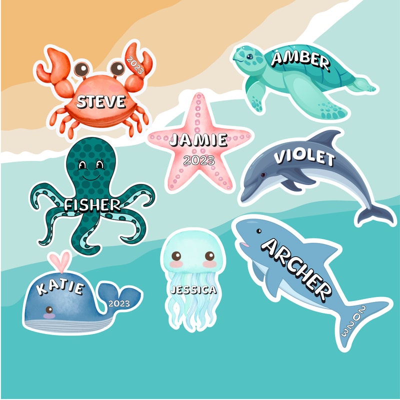 Sea Life Magnets - Etsy