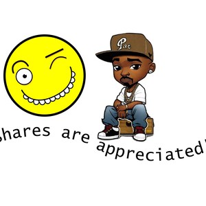 Tupac Transparent Digital Downloads | 2pac Cartoon - Etsy