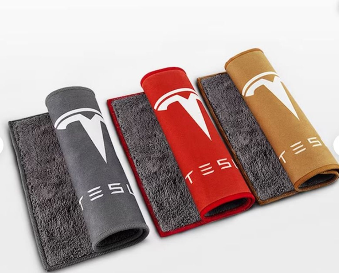 Tesla Car Logo Cleaning Towel Pack of 3 - Etsy