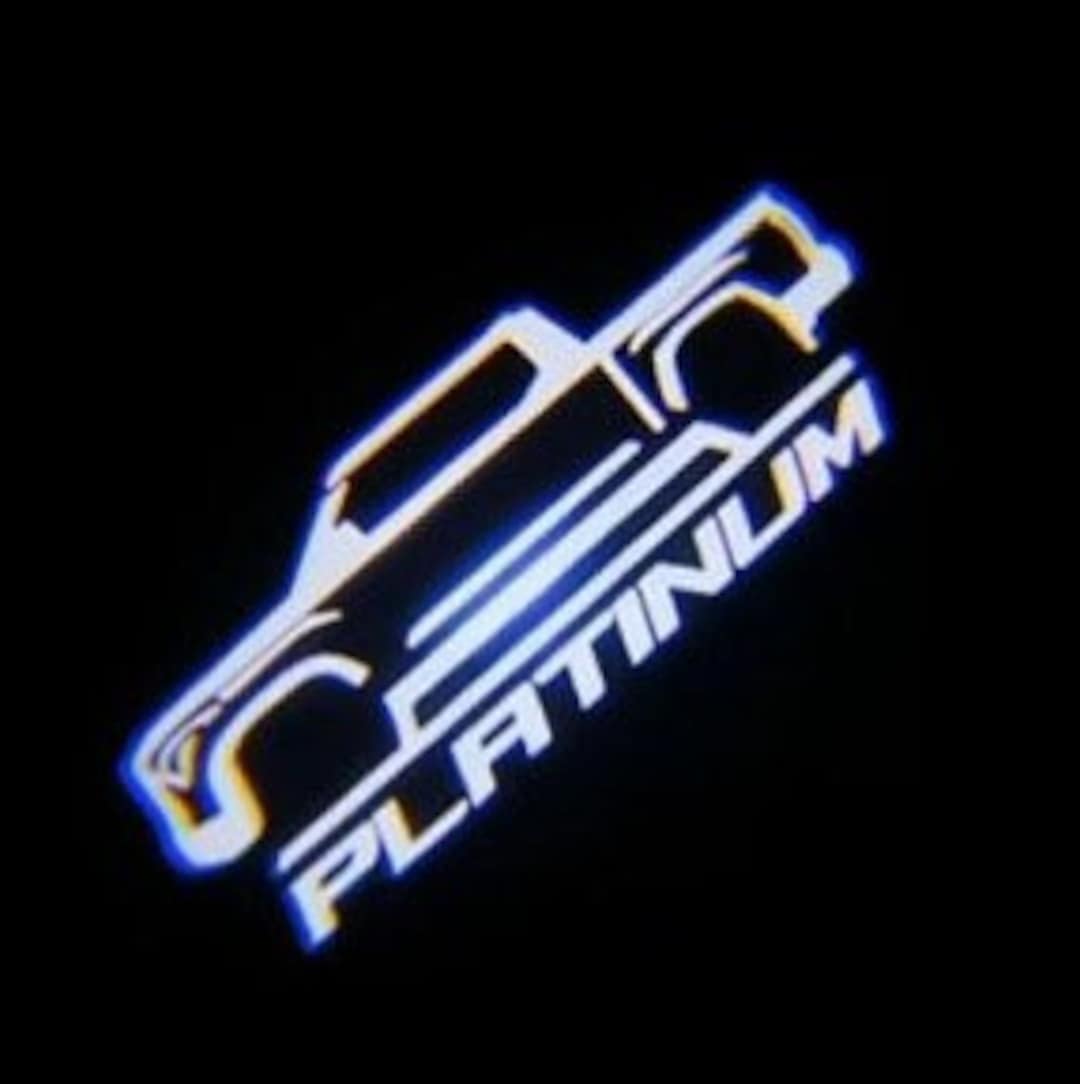 Bright Platinum Welcome Lights 2pcs Entry LED Logo Light Car Adjustable ...