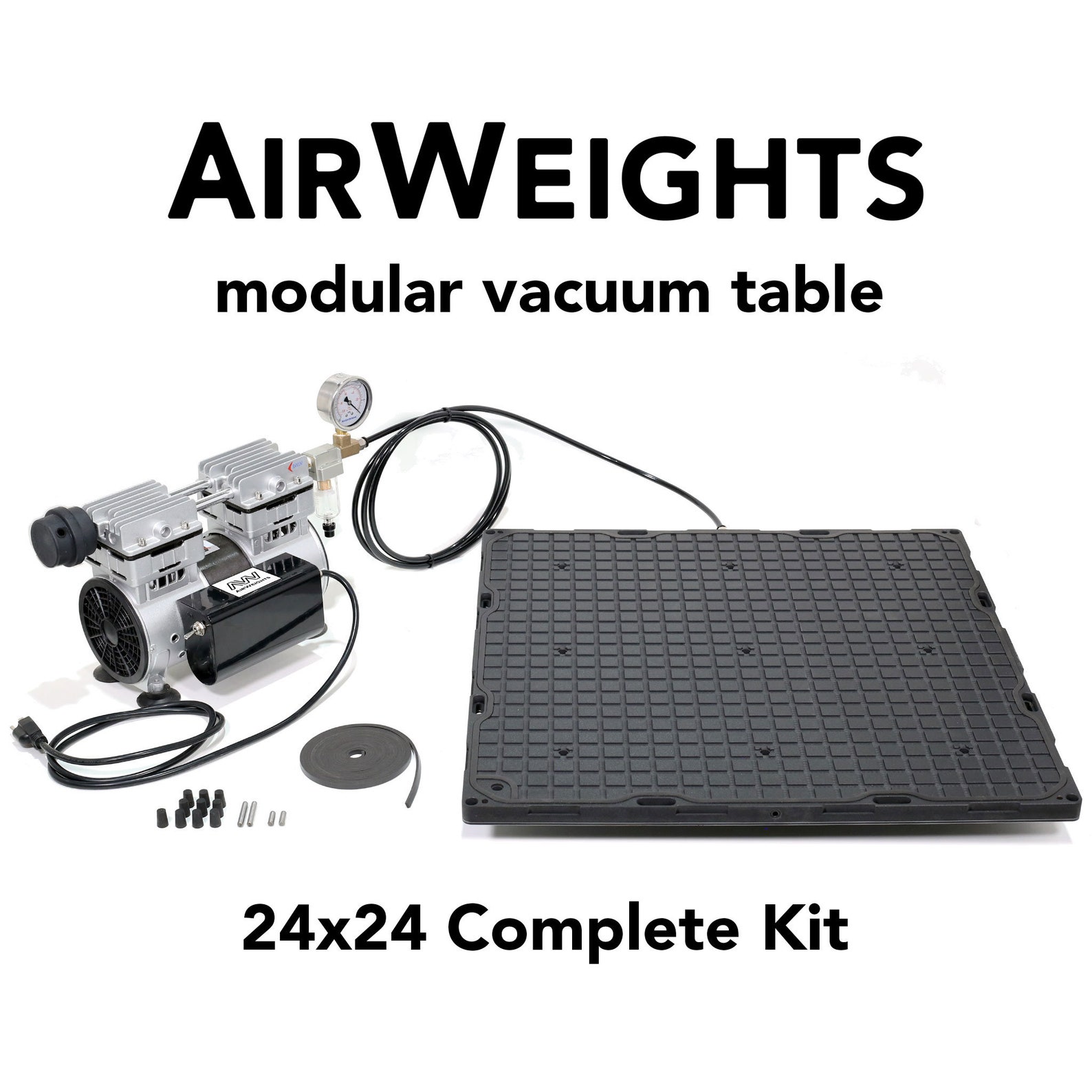 Airweights Vacuum Workholding System for CNC Machine - 24"x24" Table ...