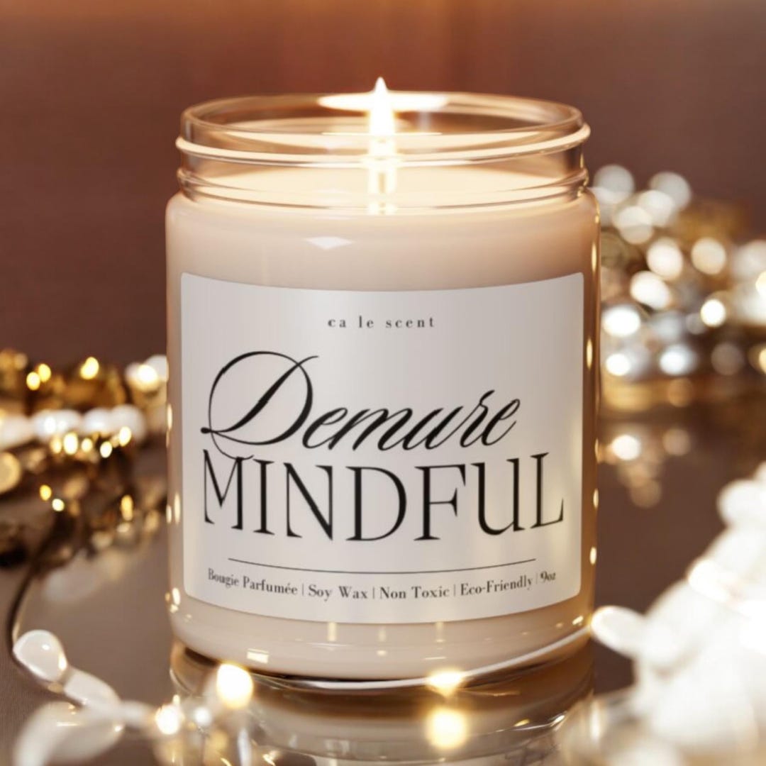 DEMURE CANDLE Very Demure Very Mindful Very Cutesy Very Demure Gift ...