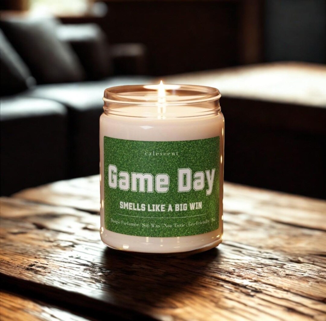 GAME DAY Candle, Football, Sports, Masculine Candle, for Men, Man ...