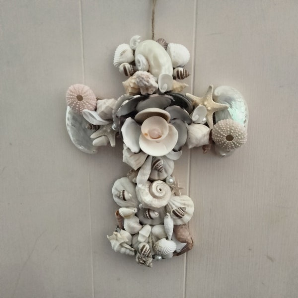 Seashell Cross - Etsy