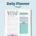 Rainbow Daily Planner, Printable Daily Planner, Digital Daily Planner ...