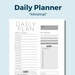 Minimal Daily Planner, Printable Daily Planner, Digital Daily Planner ...