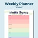 Rainbow Daily Planner, Printable Daily Planner, Digital Daily Planner ...