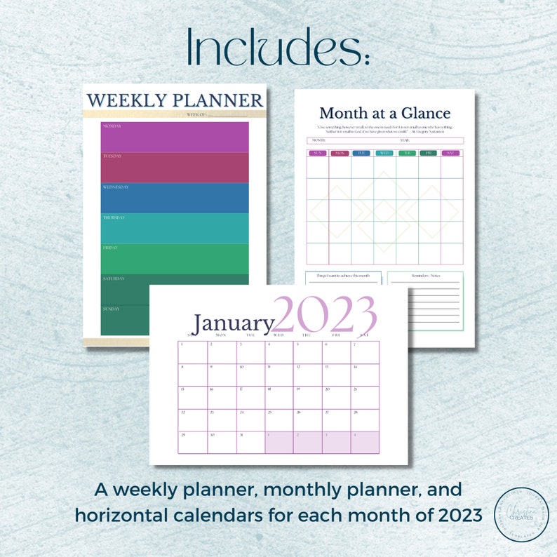 Regal Planner Pages Digital, Cute One Page Schedule, Daily Weekly ...