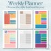 Pastel Daily Planner, Printable Daily Planner Page, One Page Planner ...