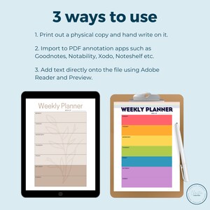 Retro Weekly Planner, 2023 Weekly Planner Printable, Digital Vertical ...