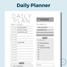 Minimal Daily Planner, Printable Daily Planner, Digital Daily Planner ...