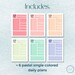 Pastel Daily Plan Digital Print, One Page Planner Printable, Blank ...
